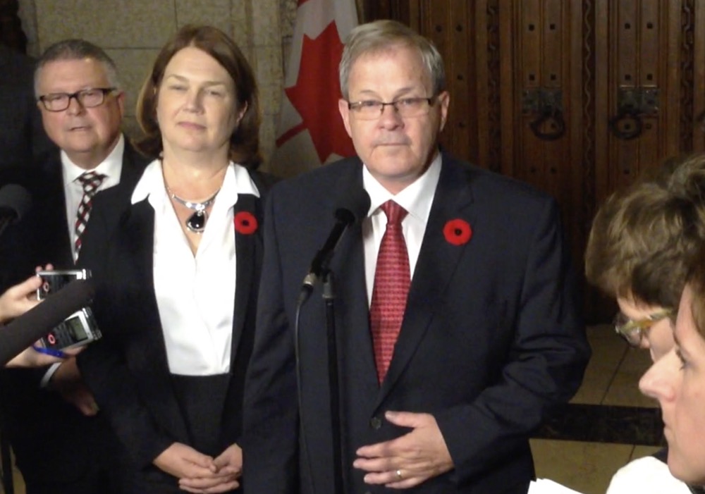 Lawrence MacAulay, Canada's new ag-minister: Media scrum
