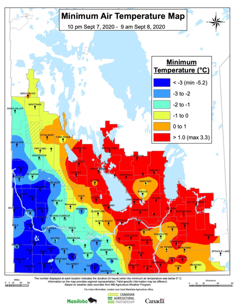 When should we normally expect the first fall frost? | Manitoba Co-operator